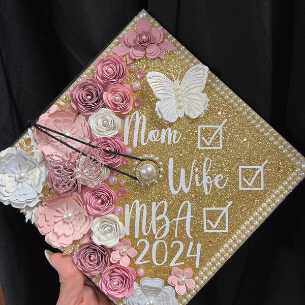 Custom Graduation Cap Topper Personalized Grad Cap - Senior Class of ...