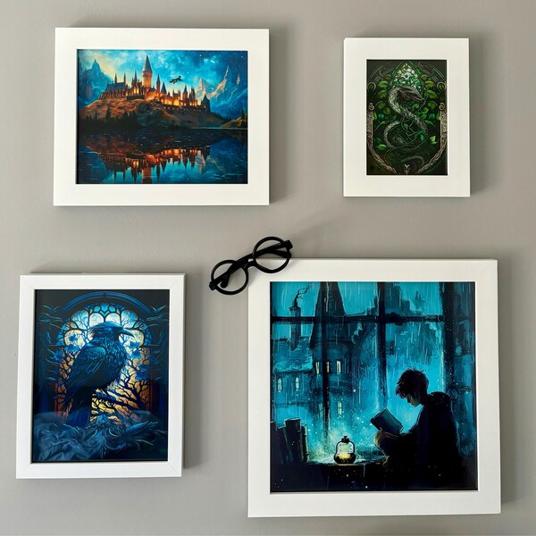 Wizarding Inspired Poster, Christmas Decor, , Wizard World, Van Gogh ...