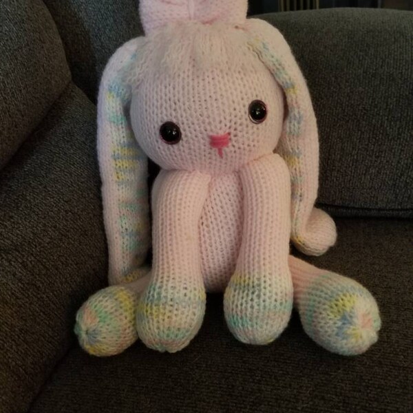 Lop Eared Bunny - Circular Knitting Machine Pdf Pattern - Sentro Addi ...