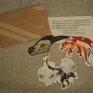 Peril & Whiteout Stickers Wings of Fire Dragons Nightwing, Icewing ...