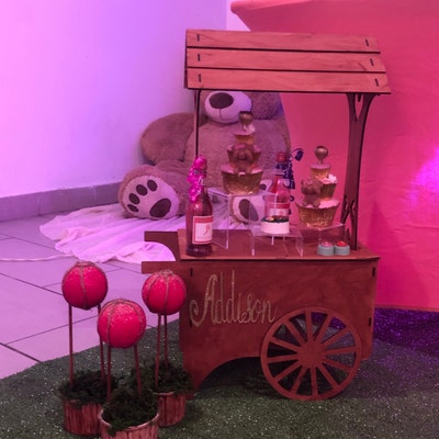 CANDY CART personalised Large Wedding Party Sweet Display Stand ...