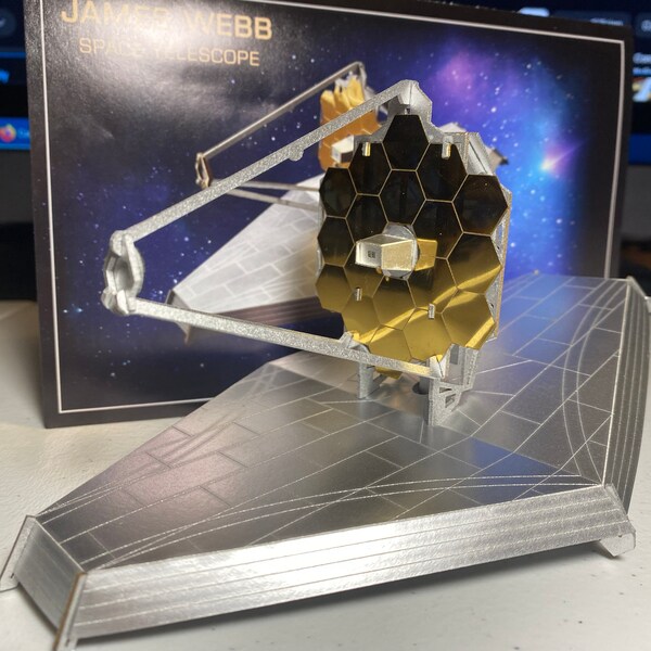 James Webb Space Telescope Model Kit - Laser Cut, Illustrated ...