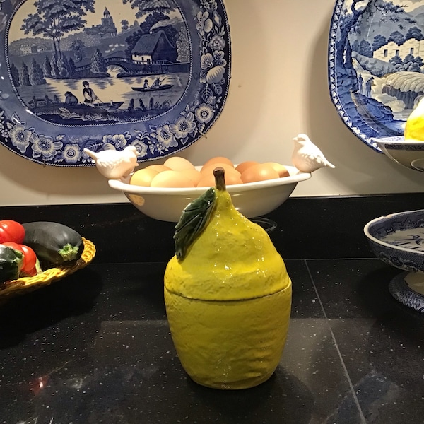 Ceramic Garlic Pot, Garlic Keeper, Pottery Garlic Holder, Cottage ...