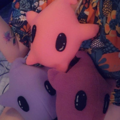 Luma Love Plush Luma Star With Glow in the Dark Eyes - Etsy
