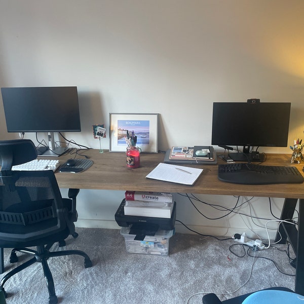 Bespoke Rustic Gaming Desk With A Frame Industrial Legs - Etsy UK