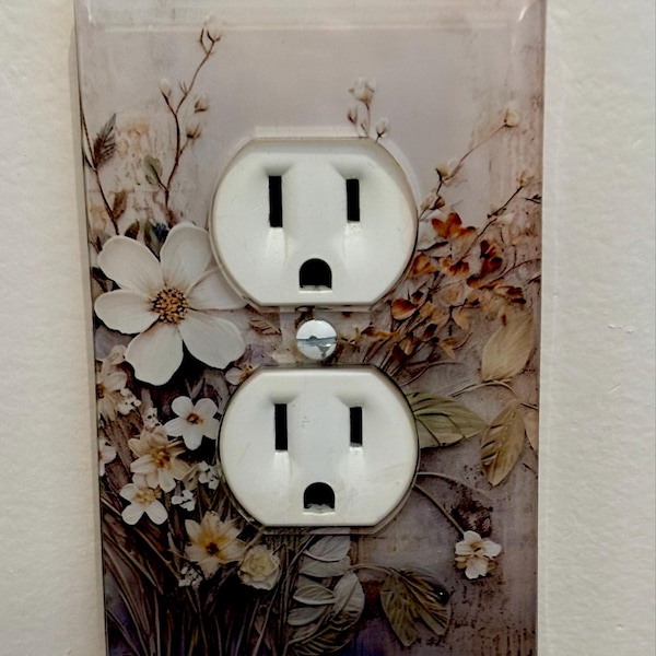 Tasteful, Decorative, Glossy Acrylic Light Switch and Electrical Outlet ...