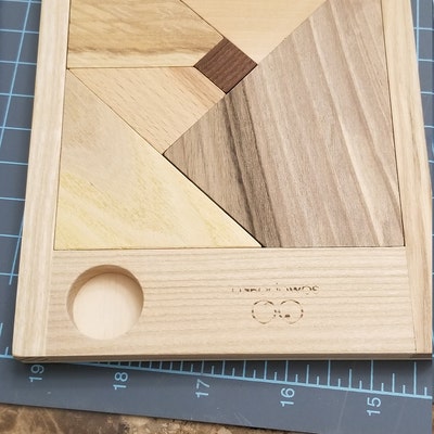 Black Square Puzzle, Wooden Square Puzzle, Tangram Puzzle, Wood Toy ...