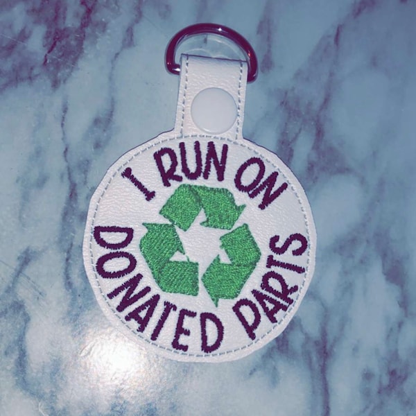 Organ Donation, Organ Transplant Keychain, Key Fob. Donated Parts ...