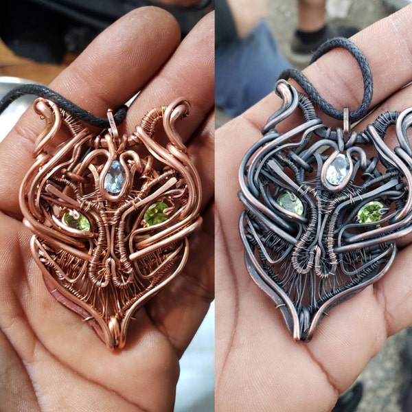 WOLF Head ADVANCED Level Wire Wrapping TUTORIAL, Diy Wire Wrap Animal ...