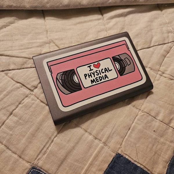I Love Physical Media - VHS Sticker - Etsy