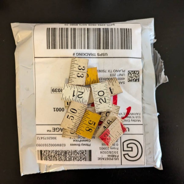 12 Pieces Expandable Folding Ruler Vintage Wooden Expandable Carpenter ...