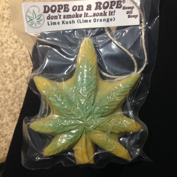 Dope on a Rope Soap, Stocking Stuffers, Lime Kush, Funny Adult Gifts ...