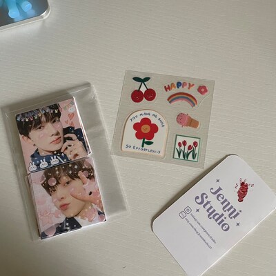 Seventeen SVT Stickers L Trading Photocards Freebie Stickers Die-cut ...