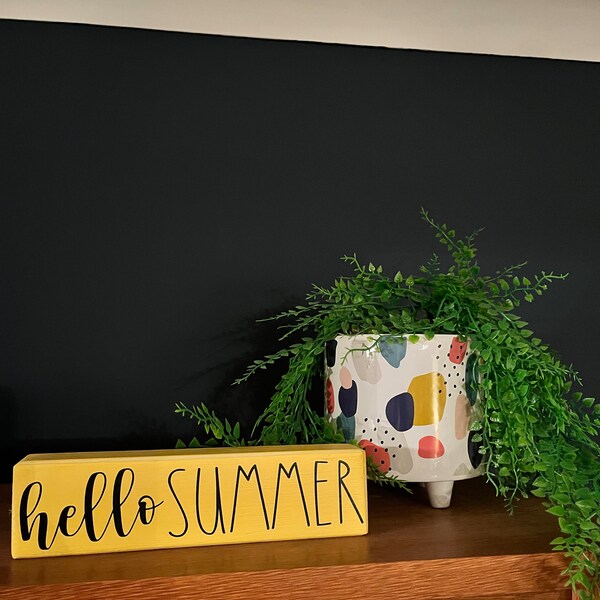 Summer Block Wooden Signs - Etsy UK