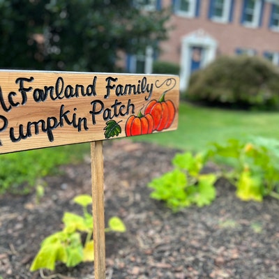 Flower Garden Sign Custom Flower Garden Sign Personalized - Etsy