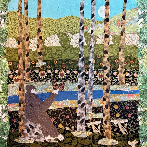 Modern Sunset Landscape Quilt Pattern: 18x24 Wall Hanging (PDF Download ...