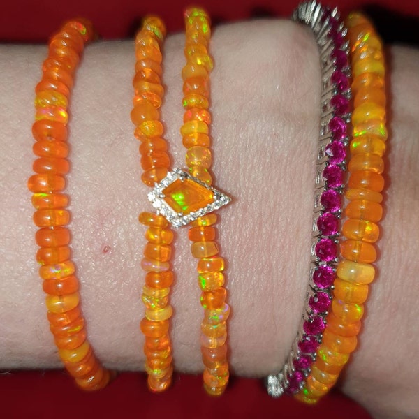 Lavender Fire Ethiopian Opal Bar Pendant Necklace, Handmade Pendant ...