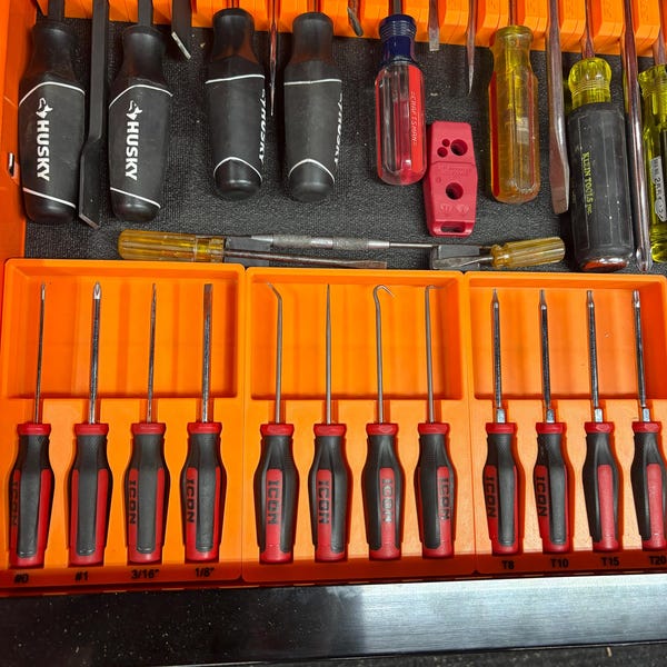 Craftsman 4-piece Pick Set Organizer - Custom 3D Printed & Gridfinity ...