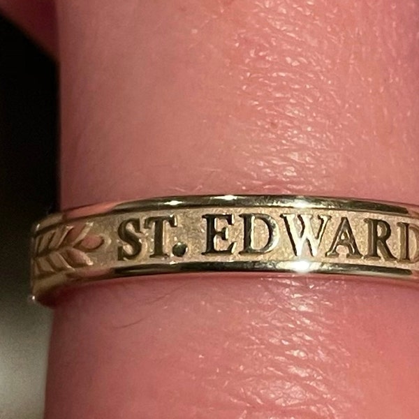 Custom Graduation Band 14kt Solid Yellow Gold or White Gold, Stackable ...