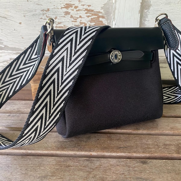 1.5'' Classic Grid Spider Web Pattern Designer Bag Straps Fashion ...