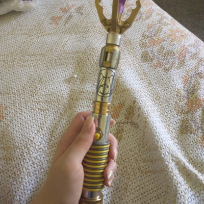 Steampunk Sonic Screwdriver Black & Yellow With Light and Sound. Light ...
