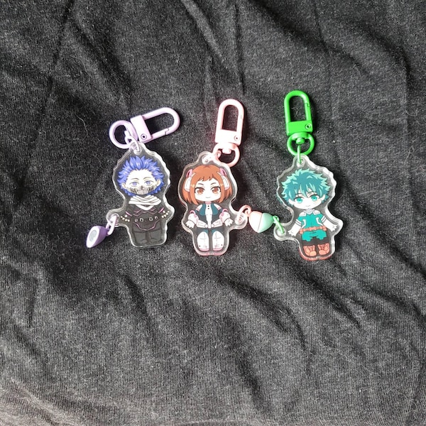 Hero Ship Magnet Keychain - Bakudeku + Kiribaku + Tododeku + Izuocha ...