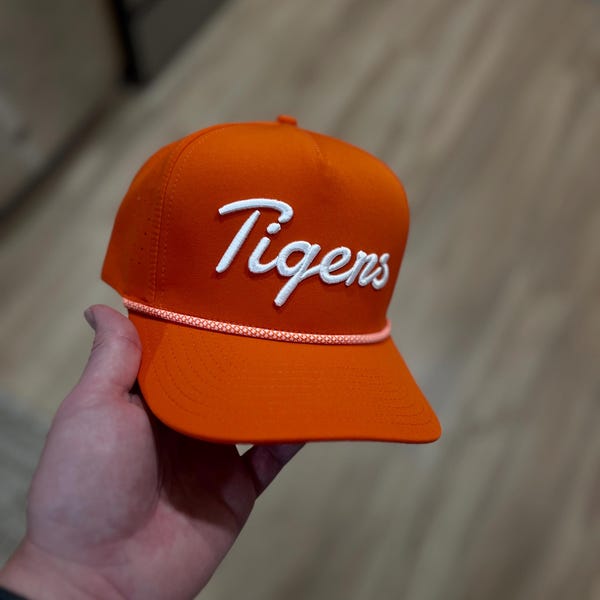 TIGERS Custom Performance Rope Hat - White - Etsy