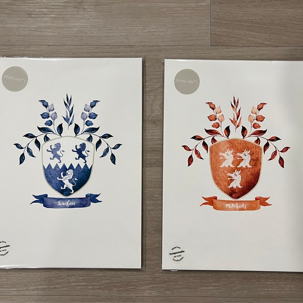 Egan Coat of Arms (watercolour Style) Family Crest - Made in Ireland - Etsy