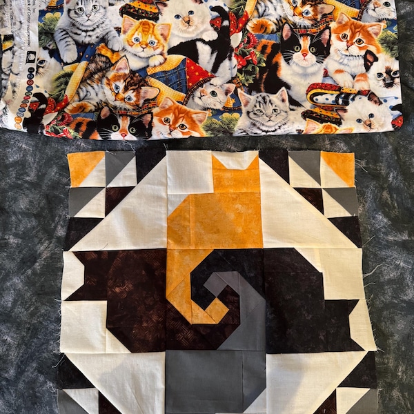 Digital PDF Quilt Pattern|modern Patchwork|cats|quilt Block Pattern - Etsy