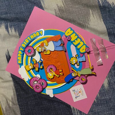 The Simpsons Happy Birthday Banner,the Simpsons Party Decorations,the ...