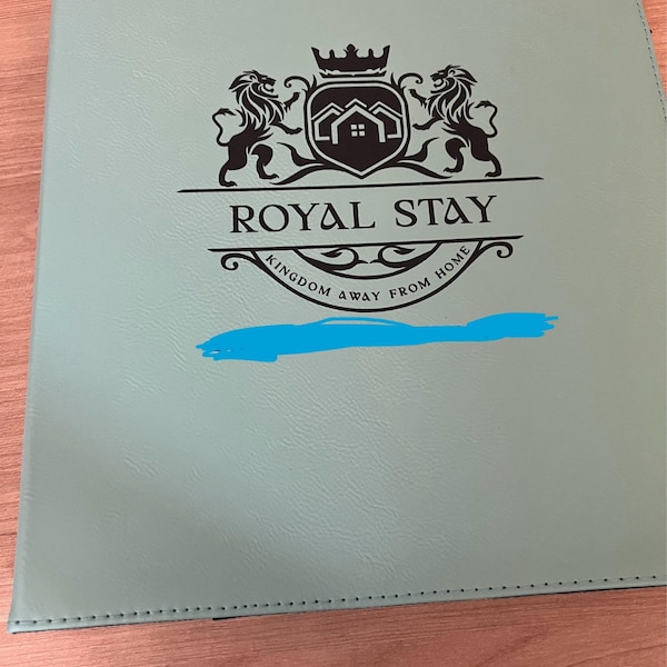 Airbnb Welcome Binder, 3-ring Leather Binder, Custom Engraved Binder ...