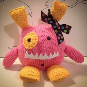Penelope the Empathetic Monster Knitting Pattern Pdf INSTANT DOWNLOAD ...