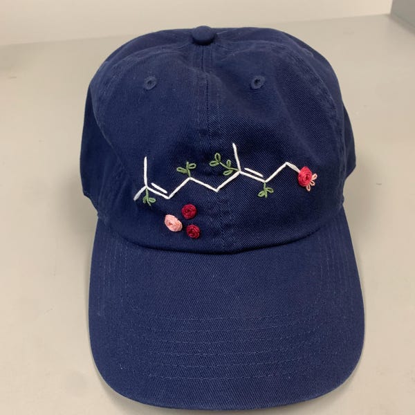 Custom Embroidered Chemical Structure Baseball Cap, Science Gift - Etsy