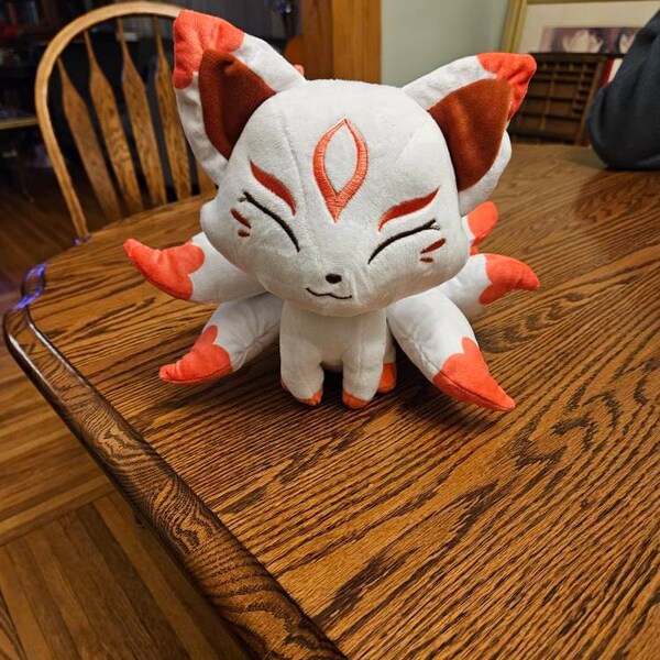 Kawaii Kitsunes Zenith Plushie | Cute Kitsune Plushie | Dark Moon Fox ...