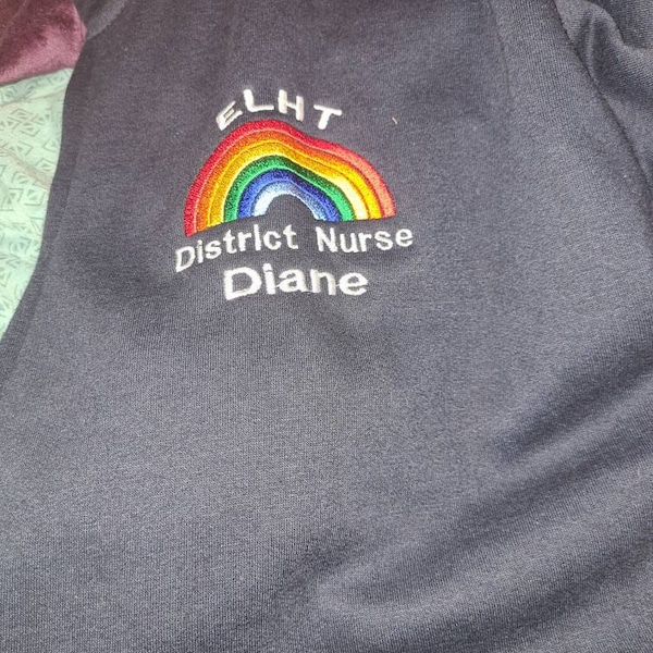 NHS Medical Zipped Hoodie, With Heart Design for NHS Cardiac Personnel ...