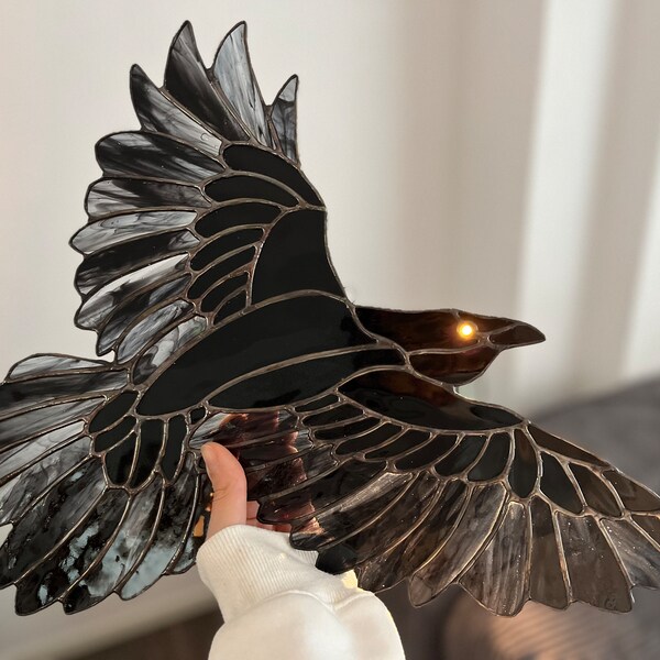 Stormcrow Stained Glass Pattern for Personal Use | Intermediate Level ...