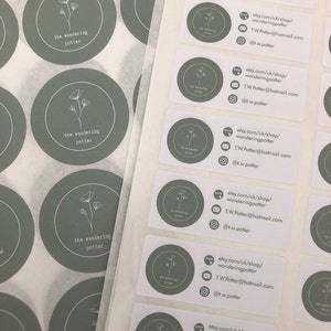 Eco Friendly Card Clasp Stickers / Low Tack Card Catch Labels | Etsy