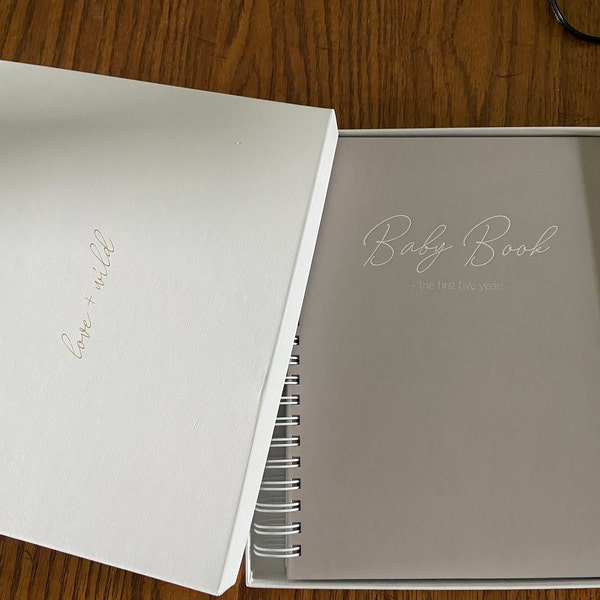 Buy Baby Book Gender Neutral Baby Gift Baby Memory Book Pregnancy ...