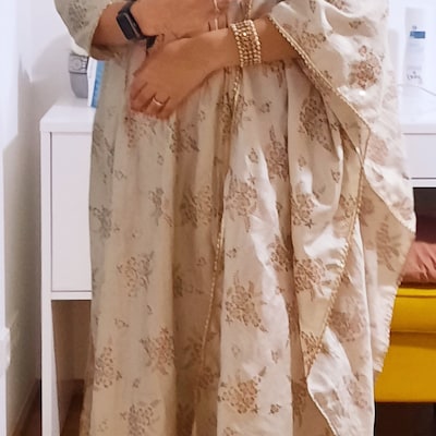 Tunic Wear for Women Mustard Yellow Self Design Cotton Regular Straight ...