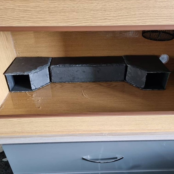 XXL Extra Super Large Slate Cave Hide Tunnel Vivarium Reptile Lizard ...
