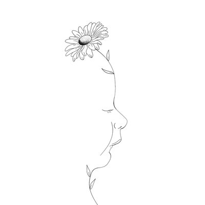 Child Side Profile Minimal Tattoo Design - Etsy