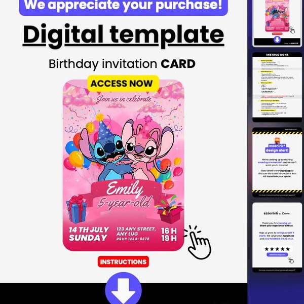 Editable Inside Out Invitation Envy,custom Canva Kids Birthday Invite ...