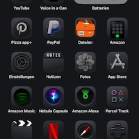 IPhone 15 Ios 17 Dark Mode Icons Pack - Etsy Canada