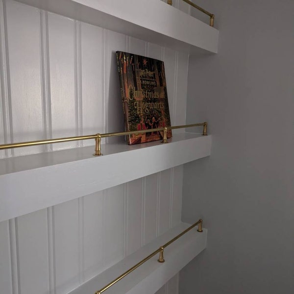 Unfinished Brass Shelf Tipping/gallery Rail - Please Read Full Product ...