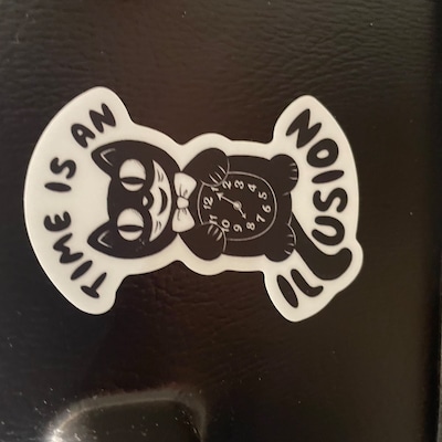 Ghost Cat Sticker Glow-in-the-dark - Etsy