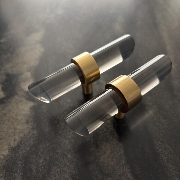 Custom Lucite Sink Base, Vanity Legs, Brass Sink Pedestal, Powder Room ...