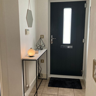 Metal Console Table Radiator Cover With Mild Steel Frame With Quartz ...