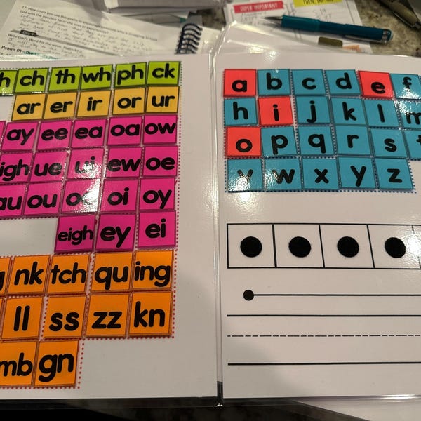 Letter Tile Board DIY Making Words Kit Build It Yourself Letter Tile ...