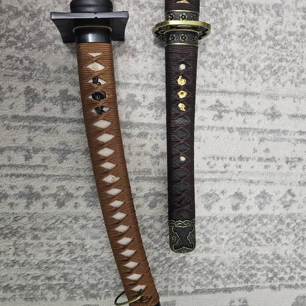 Handmade Afro Sword, Classic Samurai Tachi Sword Real Martial Art Sword ...