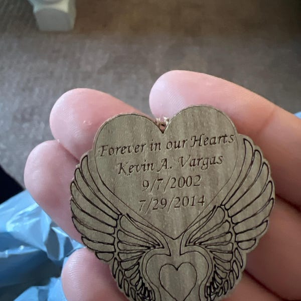 Bulk Funeral Favors Personalized Forever in Our Hearts Keychain ...